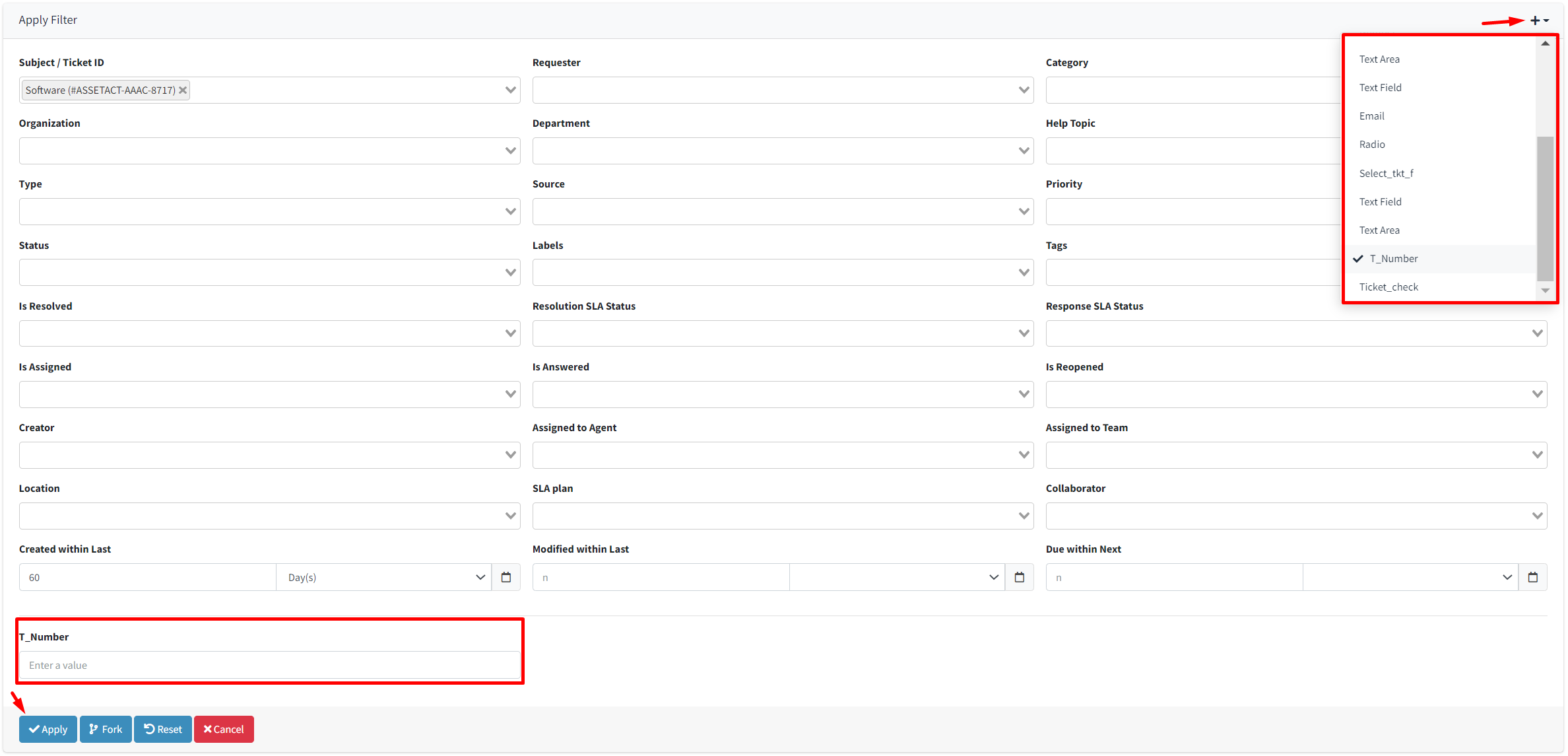 NOTE - When the admin/authenticated agent clicks on the filtered ...