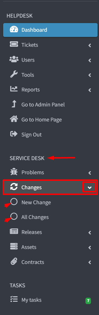 Click on the given link to learn how to create a new change - Change ...