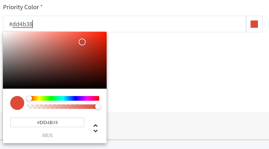 Priority Description - Describe the newly created priority in the given ...